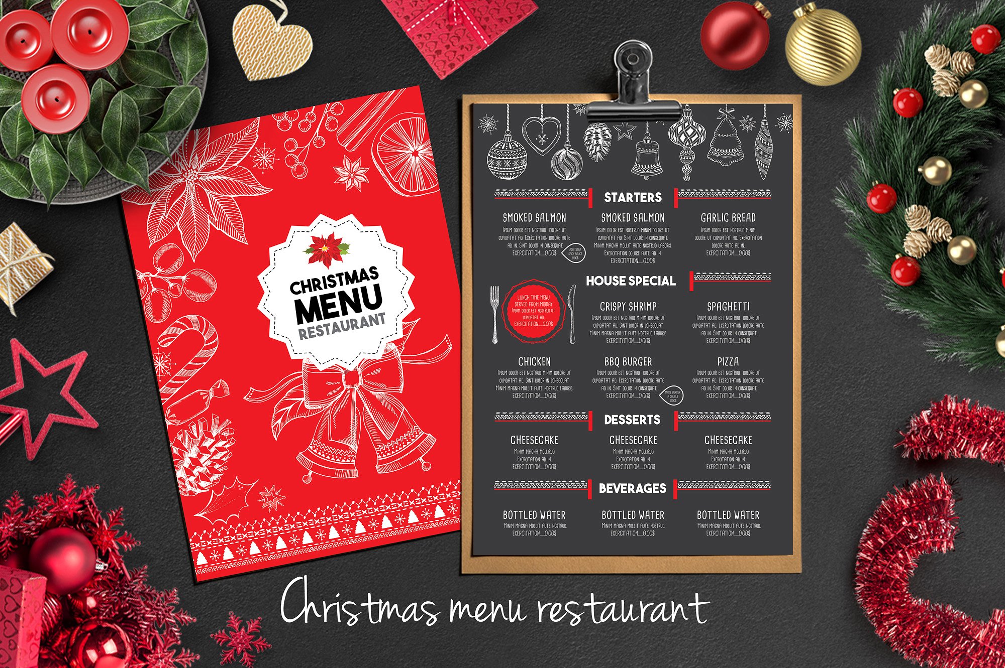 Holiday Menu - 12+ Examples Word, Pages, Publisher