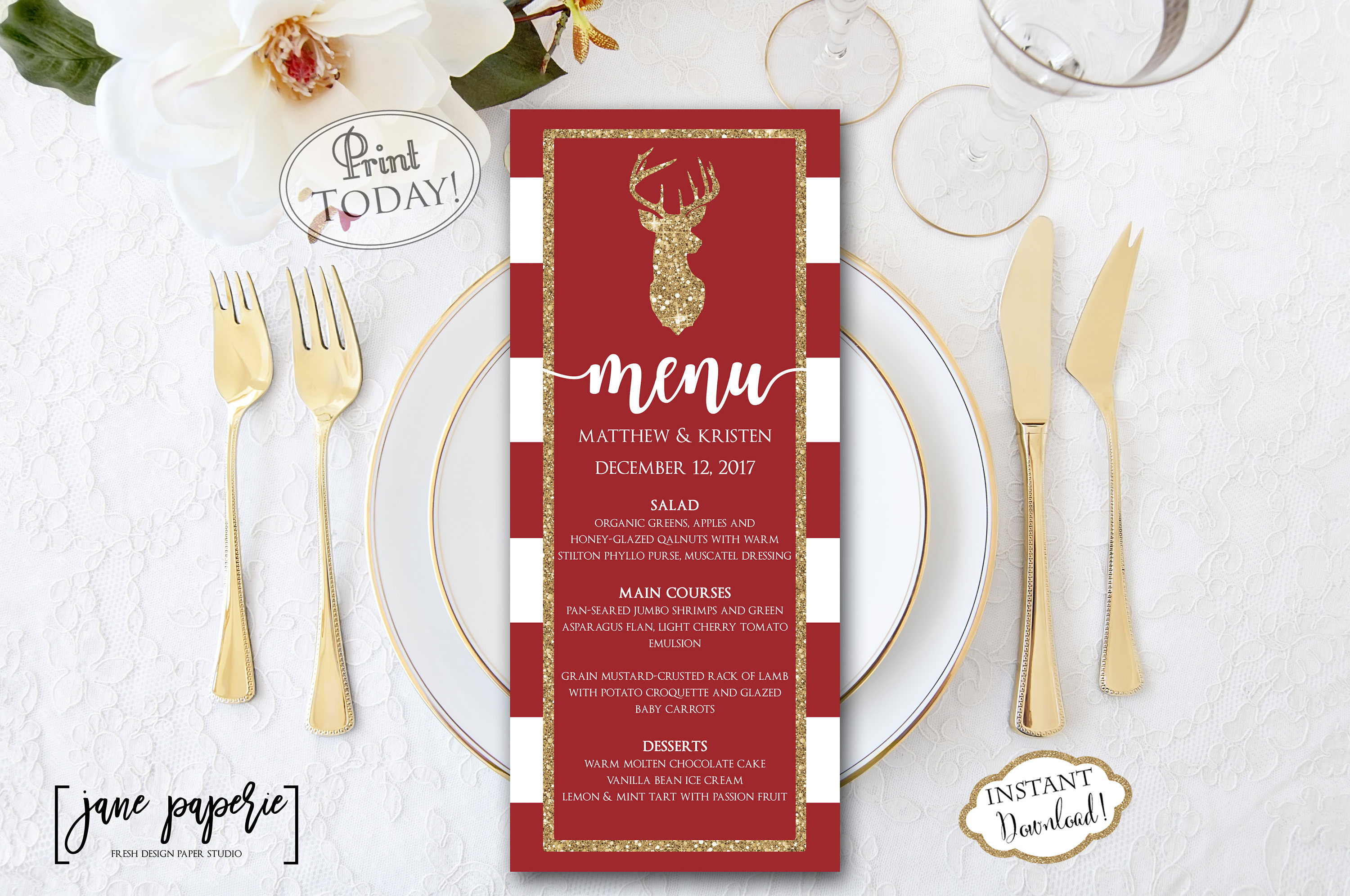 Holiday Menu - 12+ Examples Word, Pages, Publisher