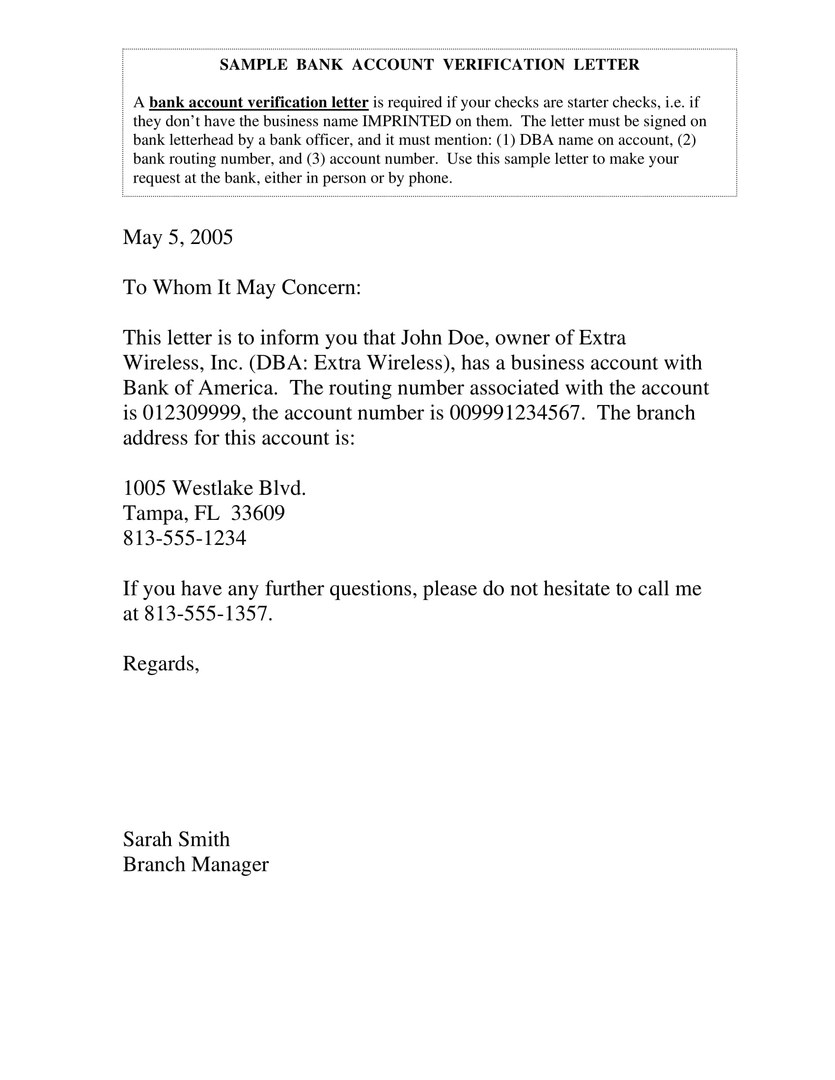 Verification Letter Examples 39 In PDF Examples