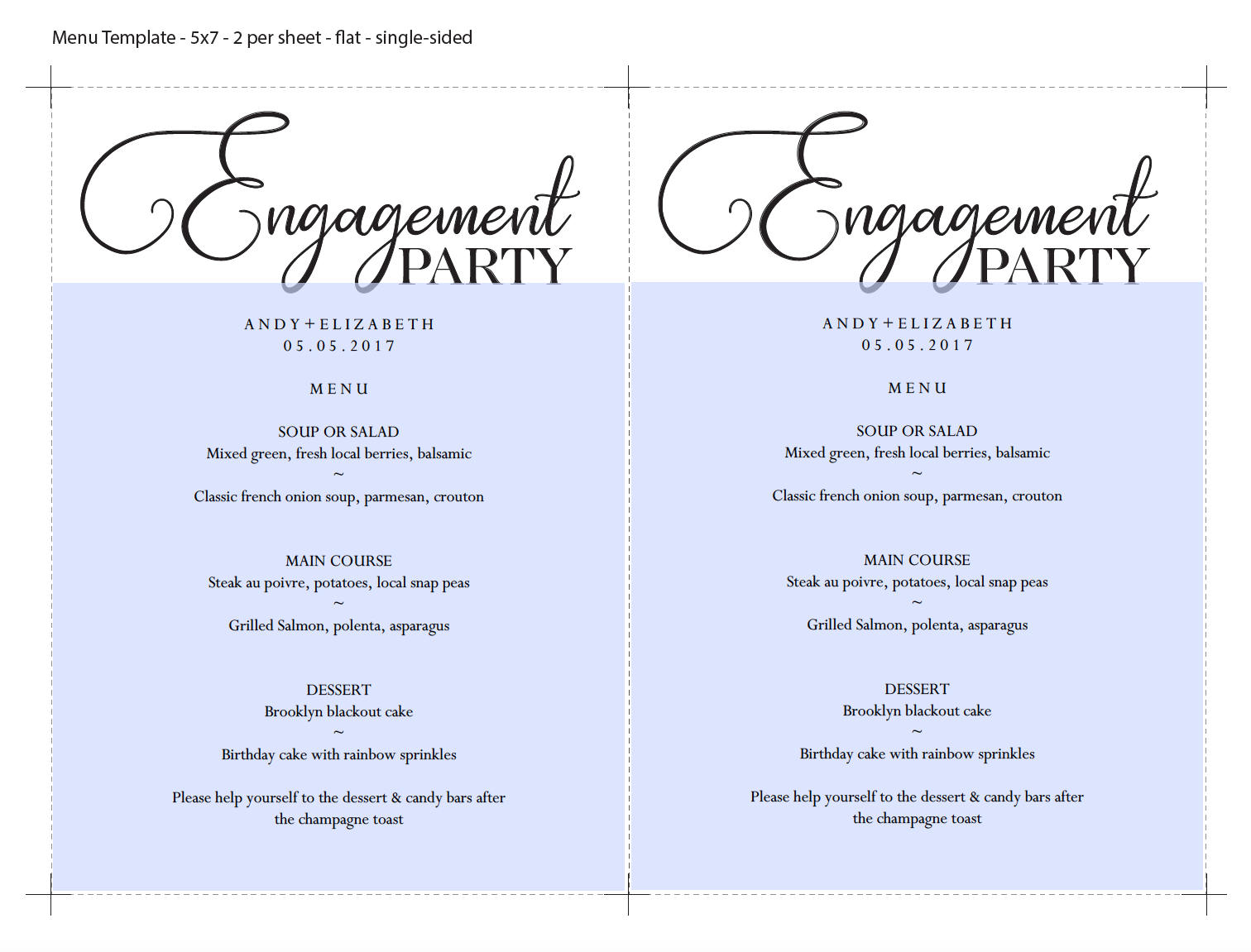 Dinner Party Menu - 10+ Examples, Format, Pdf | Examples