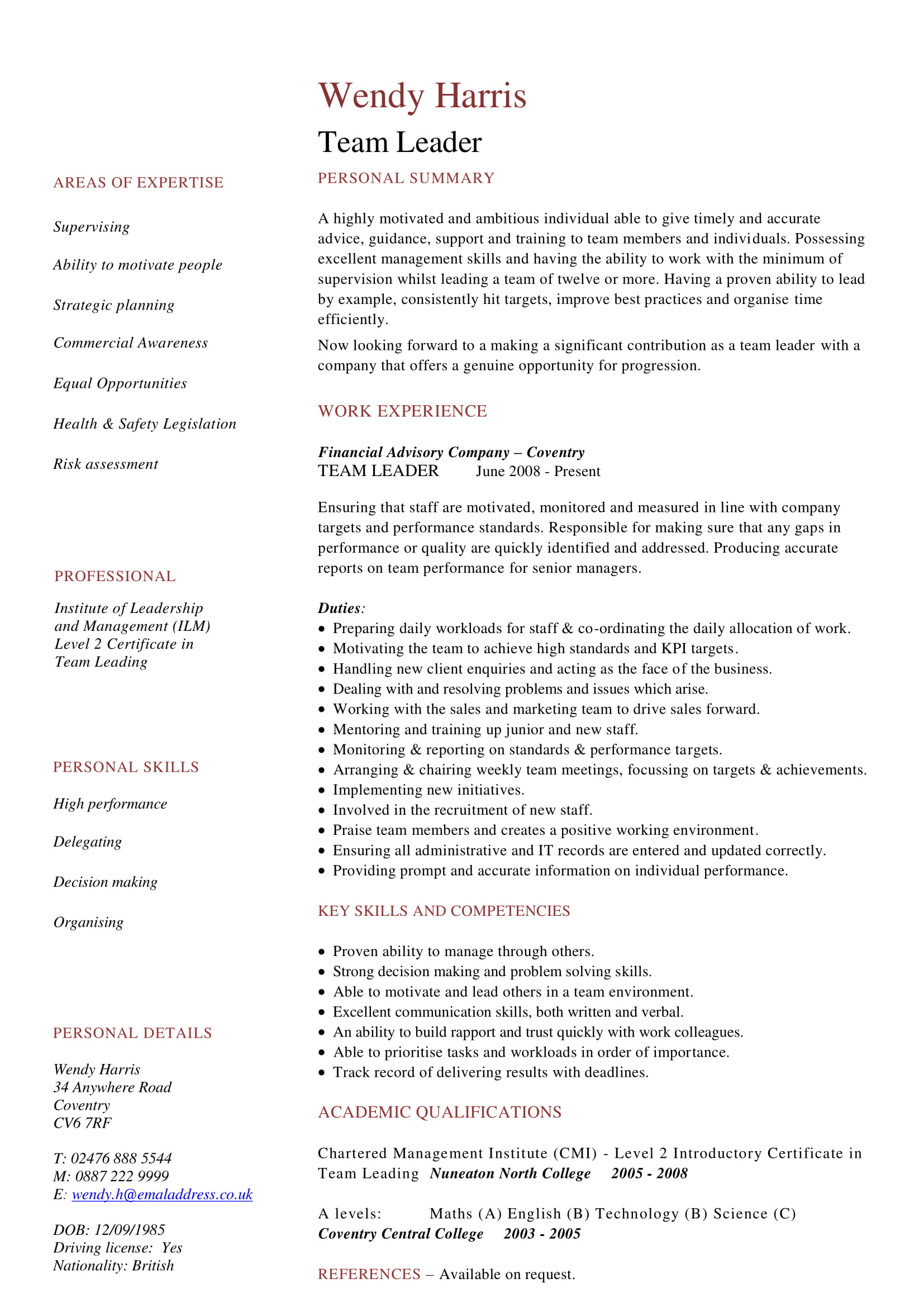 16 Personal Summary Examples PDF Examples