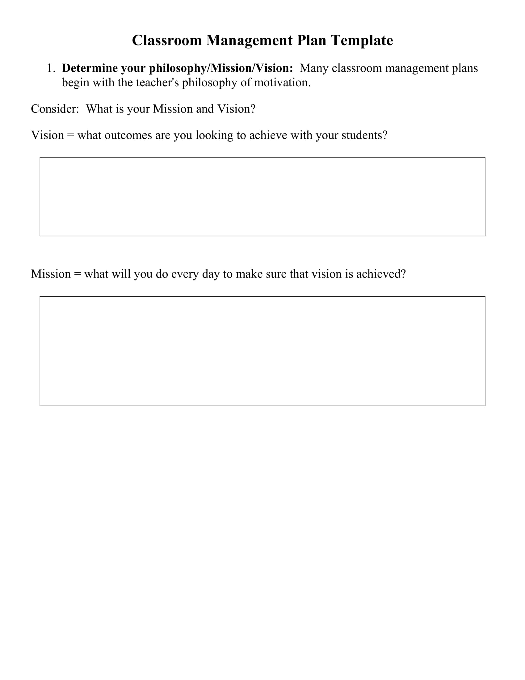 Effective Classroom Management Plan - 9+ Examples, Format, Pdf | Examples
