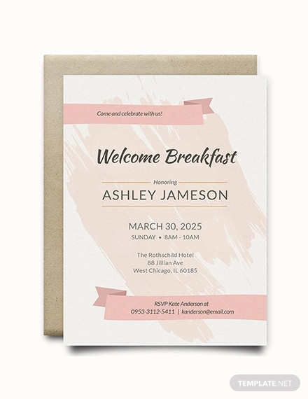 Breakfast Invitation - 18+ Examples, Format, Pdf | Examples