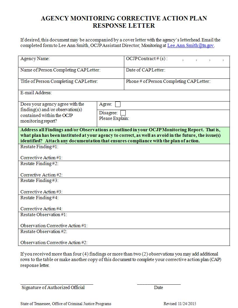 11 Corrective Action Plan Examples In Word Examples