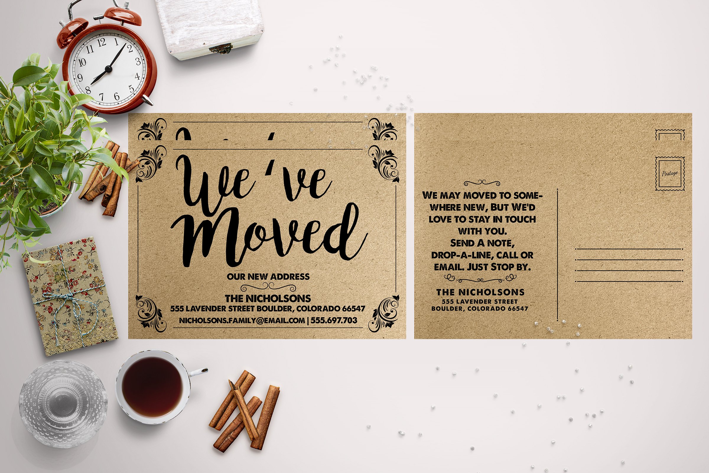 Moving Postcard Template Printable Templates