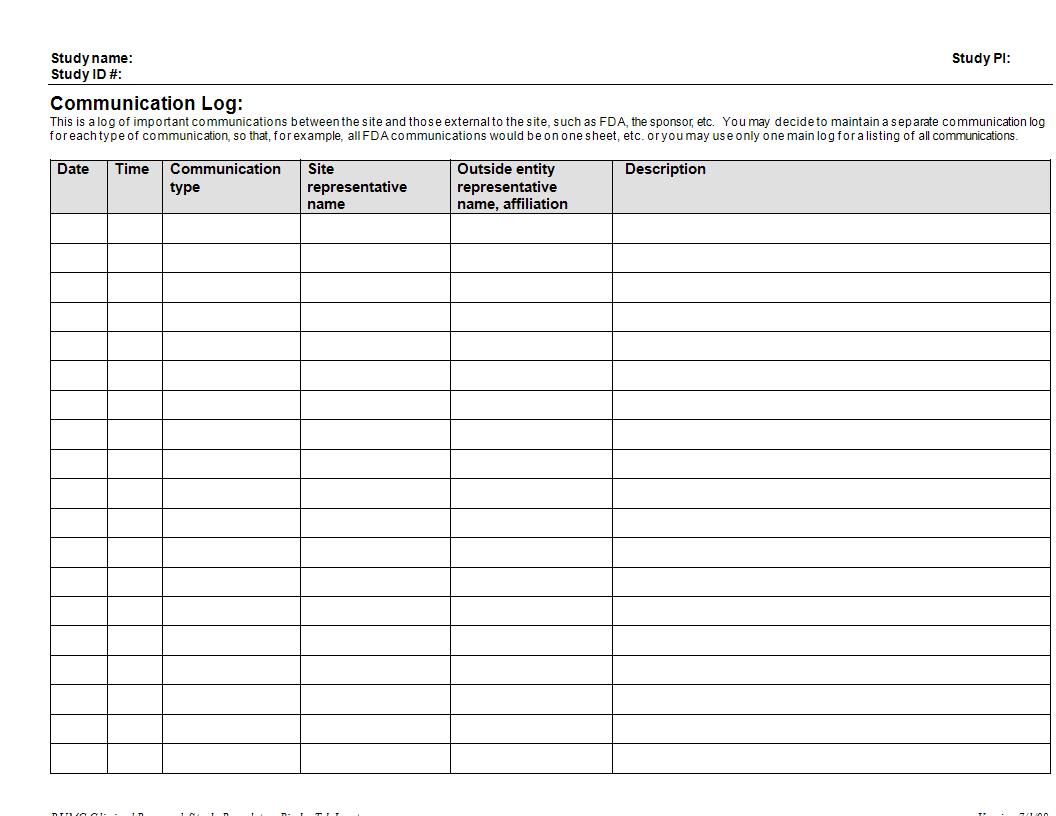 Log Examples Format Pdf Examples