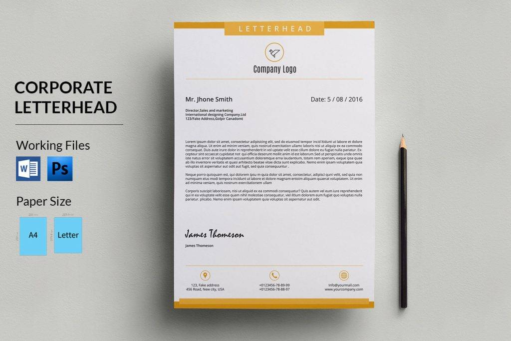 Corporate Letterhead Designs And Examples 15 In PSD AI Examples
