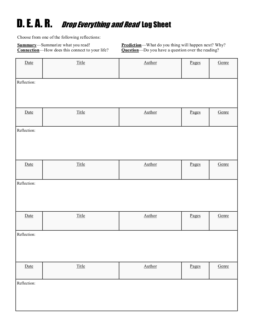 29 Printable Reading Log Examples In Pdf Examples Images And Photos 29 Printable Reading Log Examples In Pdf Examples Images And Photos