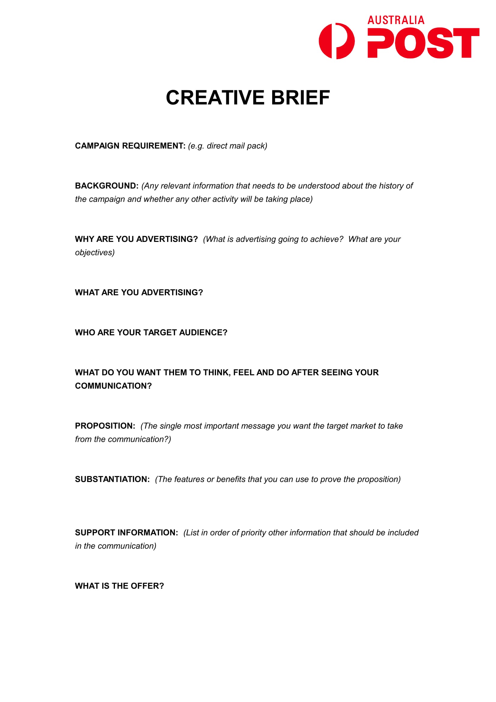 Advertising Brief Sample Laurenandbenstevenson Advertising Brief Sample Laurenandbenstevenson