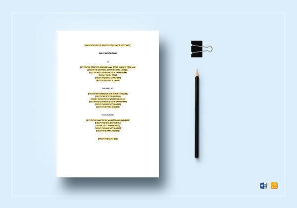 Simple Action Plan - 17+ Examples, Format, Pdf | Examples