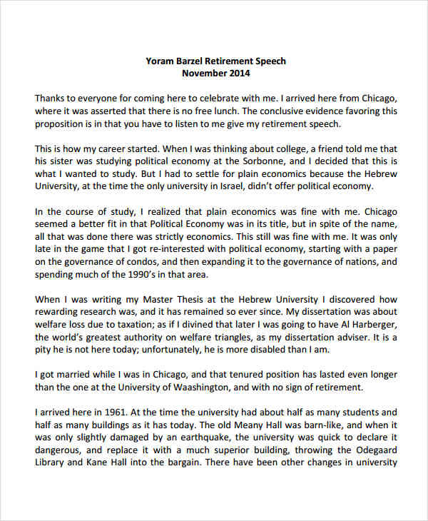 Extemporaneous Speech - 9+ Examples, Format, Sample | Examples