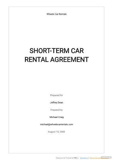 Car Rental Agreement Examples - 21+ in PDF | MS Word | Google Docs ...