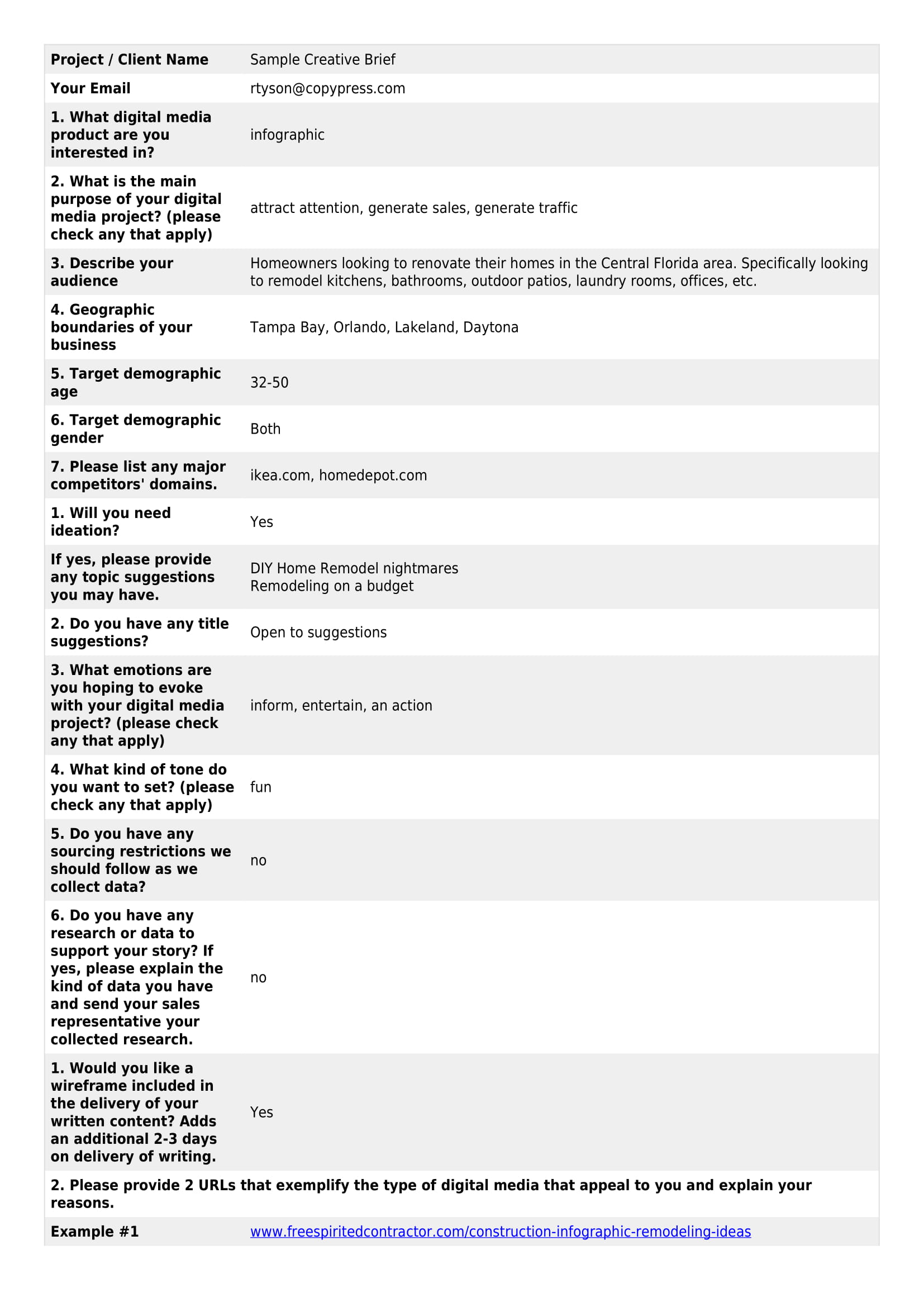 Creative Brief - 32+ Examples, Format, Word, Doc, Pdf