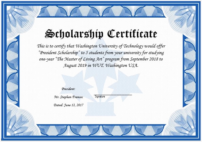 Scholarship Award Letter Template Various Templates Ideas Rezfoods 