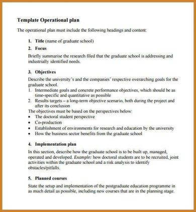 Primary School Operational Plan - 9+ Examples, Format, Pdf | Examples