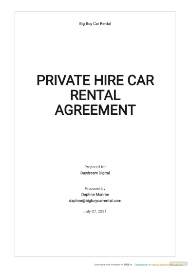 Car Rental Agreement Examples - 21+ in PDF | MS Word | Google Docs ...