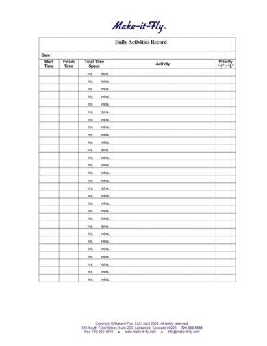 12 Daily Work Log Examples In MS Word MS Excel Pages Numbers Google Docs Google 