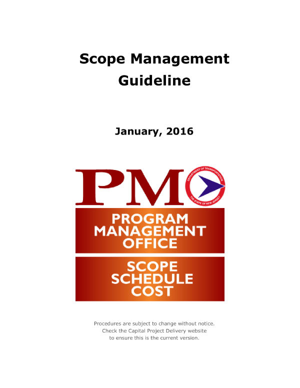 Scope Management Plan 14 Examples Format Pdf Examples