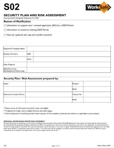 Security Assessment - 13+ Examples, Format, Pdf | Examples