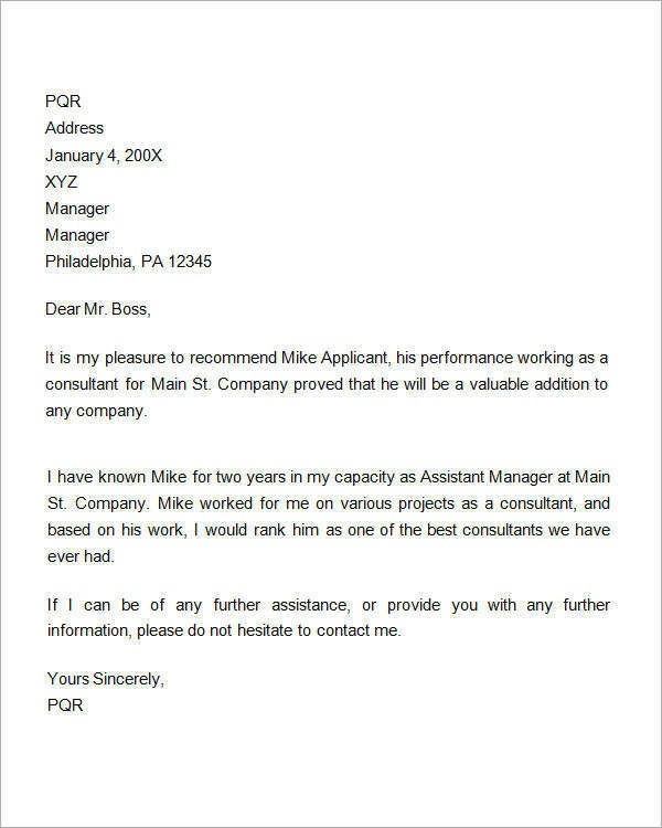 9 Reference Letter For Employment Examples PDF Examples