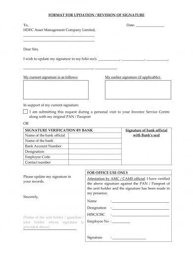 Signature Verification Letter 9 Examples Format Sample Examples