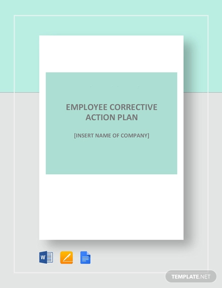 12 Employee Corrective Action Plan Examples PDF Word Pages Examples