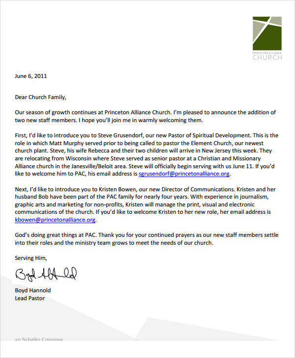 Staff Announcement - 10+ Examples, Format, Pdf | Examples