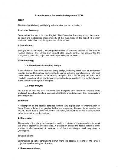 English Report Writing Examples For Students 9 PDF Examples