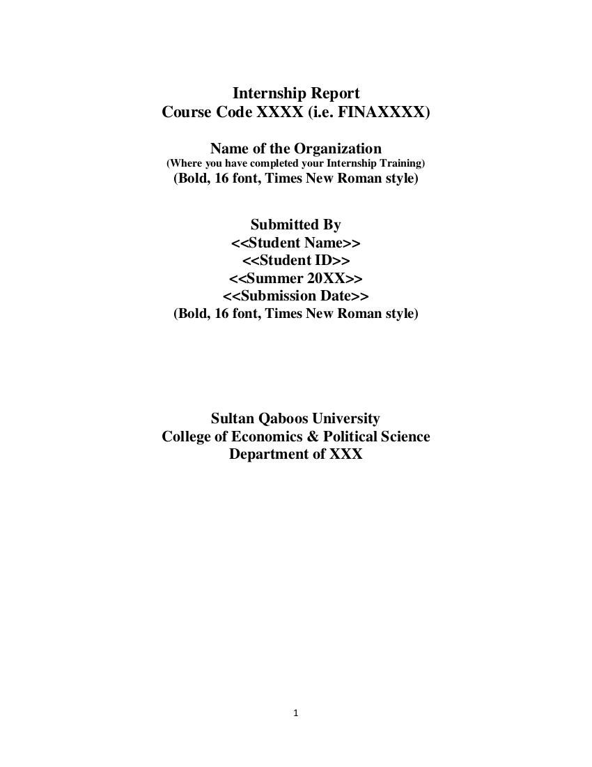 Internship Report Writing 12 Examples Format Pdf Examples