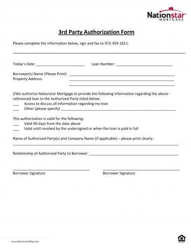 Third Party Authorization Letter - 8+ Examples, Format, Sample | Examples