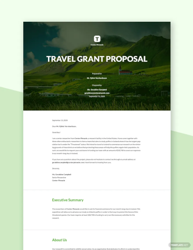 Travel Proposal - 20+ Examples, Format, Pdf, Tips
