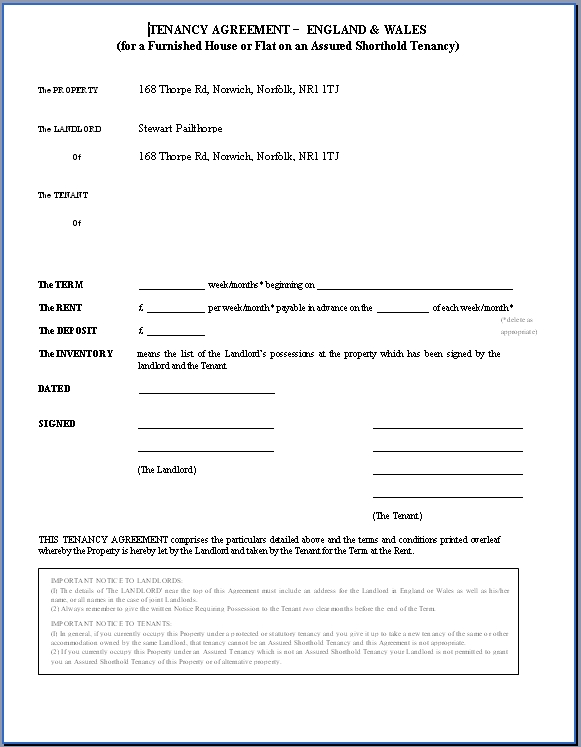Commercial Tenancy Agreement Examples 11 PDF Word Examples