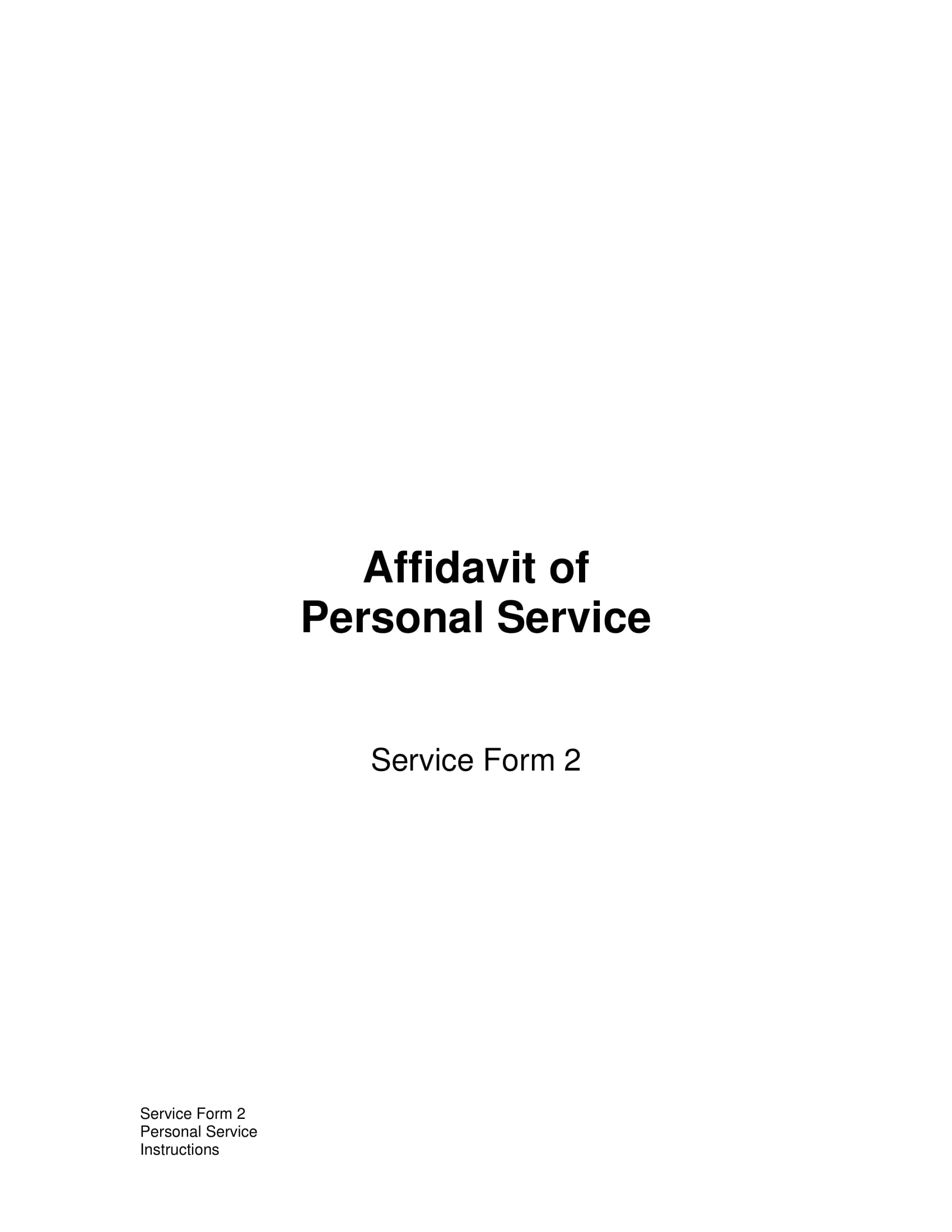 Affidavit of Service Form - 8+ Examples, Format, Pdf | Examples
