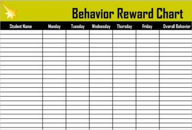 Reward Chart - 8+ Examples, Format, Pdf | Examples