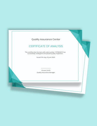 General Certificate of Conformity - 16+ Examples, Format, Pdf | Examples