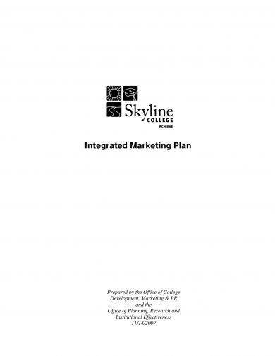 Integrated Marketing Plan - 10+ Examples, Format, Pdf | Examples