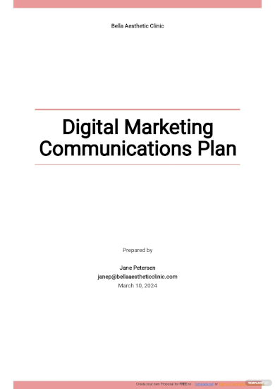 Digital Marketing Plan Examples - 28+ in PDF | MS Word | Google Docs ...