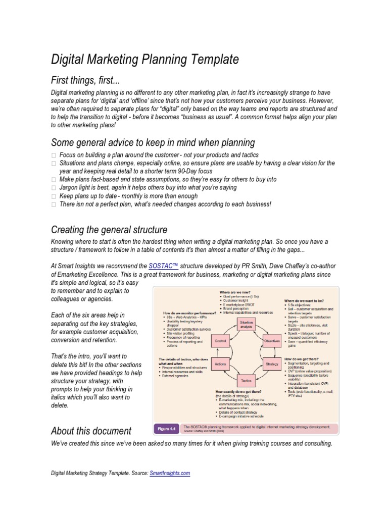 Digital Marketing Plan Examples - 28+ in PDF | MS Word | Google Docs ...