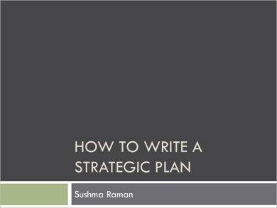 Brief Strategic Plan - 9+ Examples, Format, Pdf | Examples