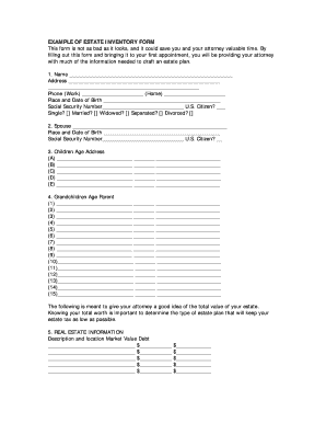 Estate Inventory - 10+ Examples, Format, Pdf | Examples