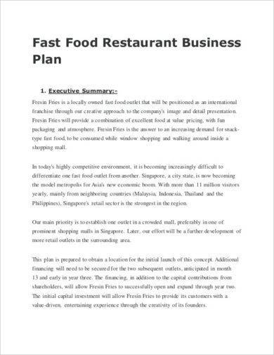 Restaurant Action Plan - 11+ Examples, Format, Pdf | Examples