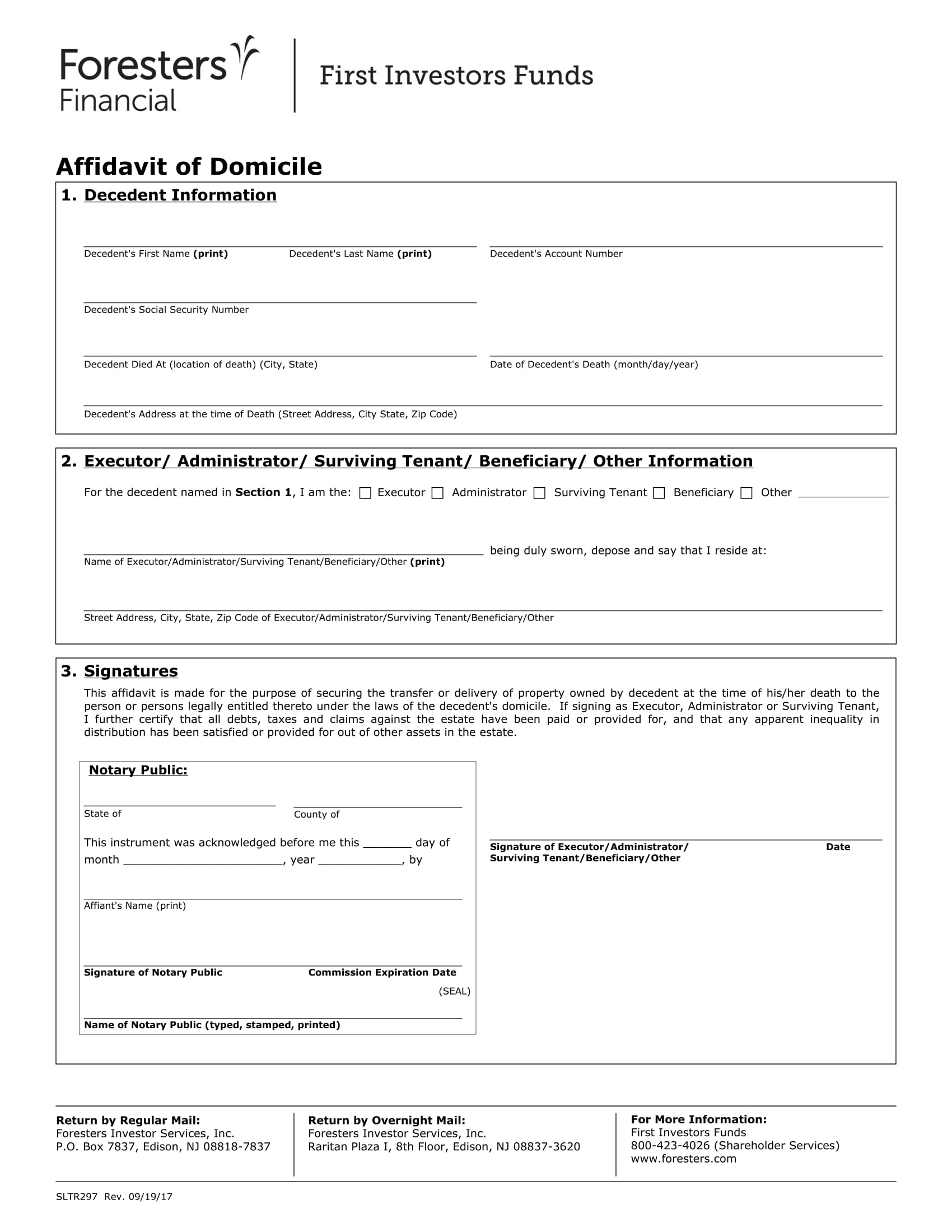 Affidavit of Domicile - 9+ Examples, Format, Pdf | Examples