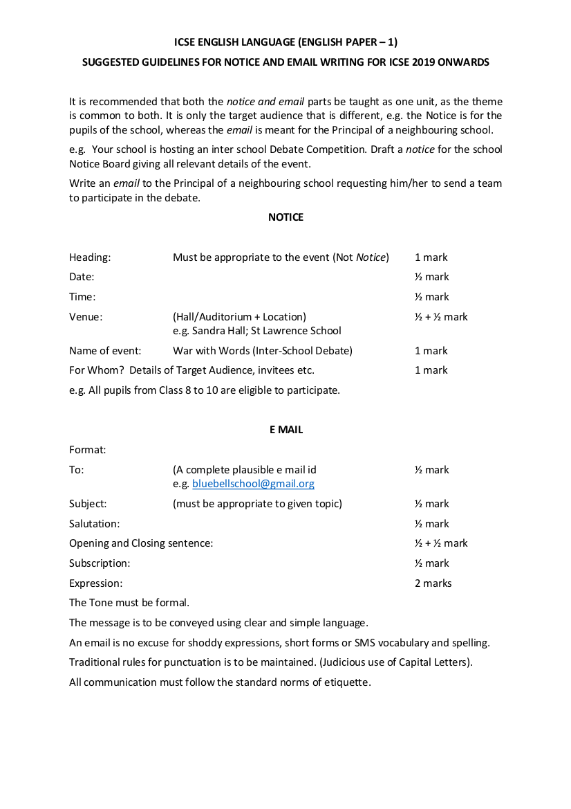 Notice Writing 9 Examples Format Pdf Examples Notice Writing 9 Examples Format Pdf Examples