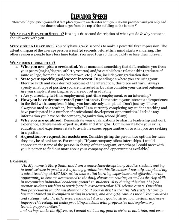Commercial Speech 9 Examples Format Sample Examples