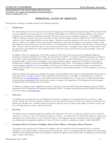 Official Letter for Leave - 18+ Examples, Format, Sample | Examples