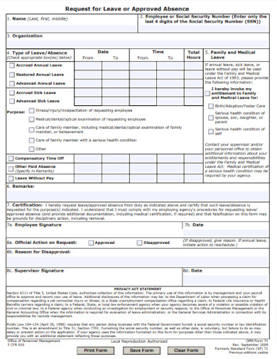 Official Letter for Leave - 18+ Examples, Format, Sample | Examples