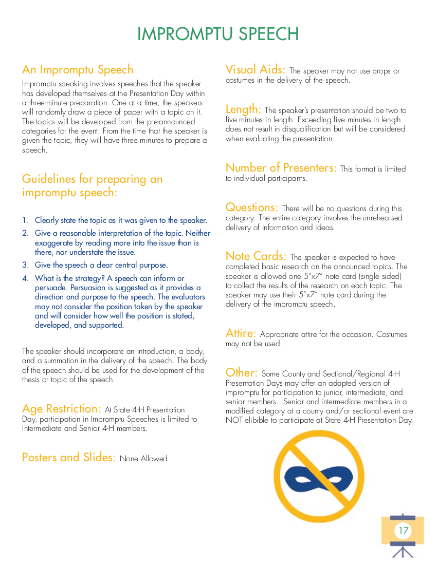 Impromptu Speech - 6+ Examples, Format, Sample | Examples