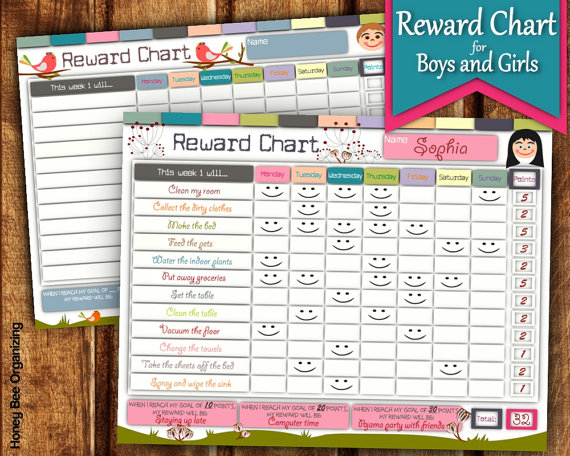 Reward Chart for Kids - 11+ Examples, Format, Pdf | Examples