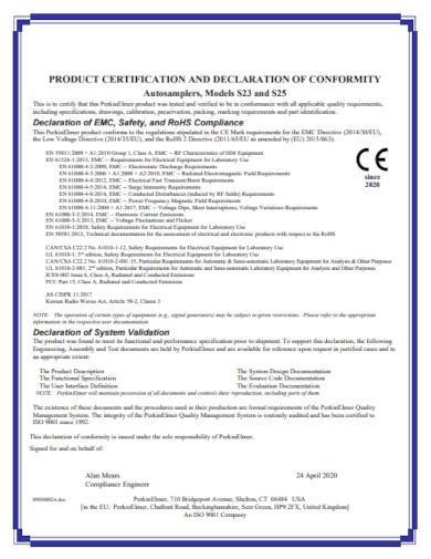 General Certificate of Conformity - 16+ Examples, Format, Pdf | Examples