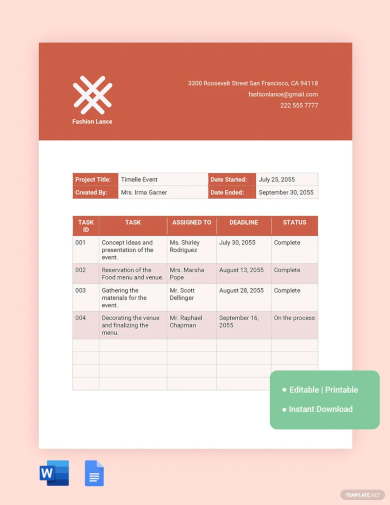 Project Action Plan - 23+ Examples, Google Docs, Word, Pages, PDF, Tips